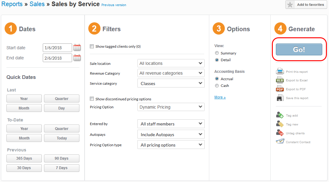How to find sales using reports (dynamic pricing)