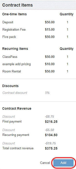 Setting up contracts