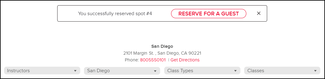 How to reserve spots for guests with Pick-A-Spot (FitMetrix)