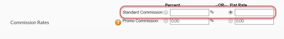 Deleting and removing commissions from a pricing option