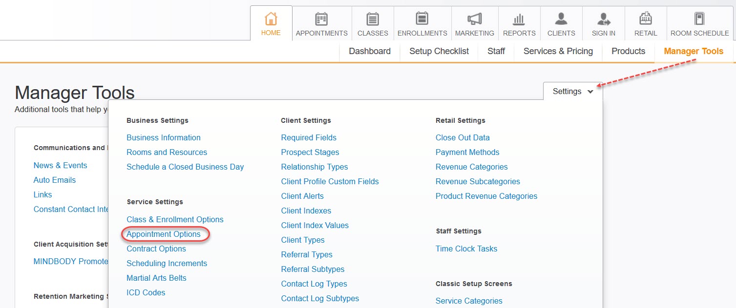 How do I set up cancellation windows?