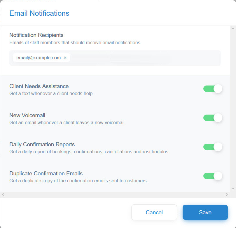 Notifications screen - Messenger[ai]
