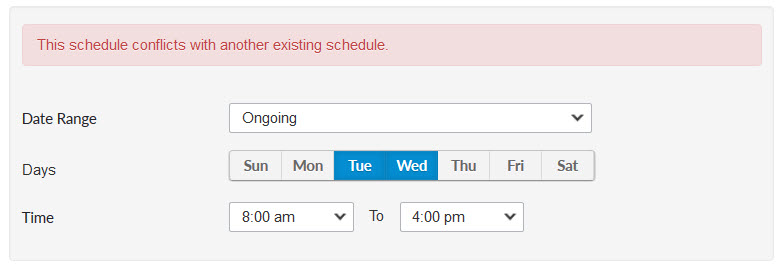 Appointments: Scheduling staff appointment availability