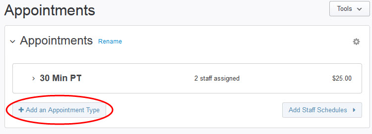 Appointments: setup, assign availability, and pricing