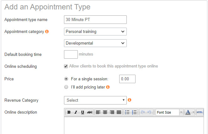 Appointments: setup, assign availability, and pricing