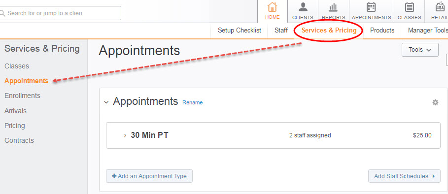 Appointments: Setting up appointments with Per Staff Pricing