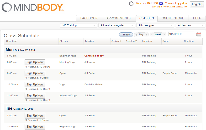 How to sign up for classes and enrollments in consumer mode