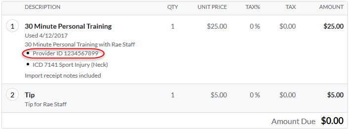 Creating a client invoice