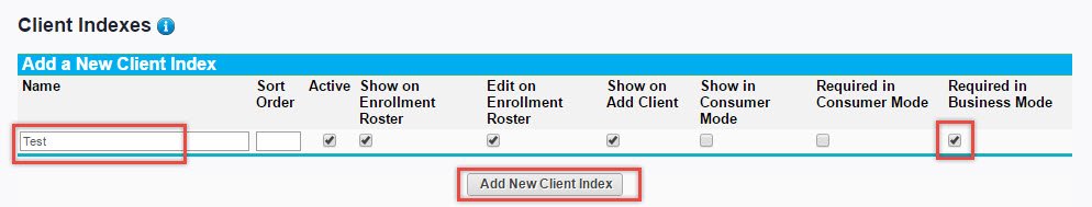 Client Indexes and Client Types FAQ