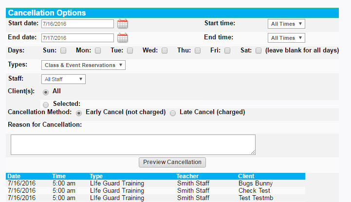 Enrollments: Cancelling or deleting an enrollment