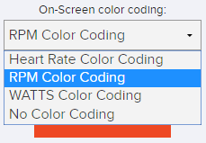 How to configure zone colors for individual classes (FitMetrix)