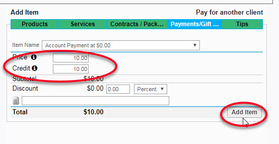 How do I create a custom amount for a invoice or statement?