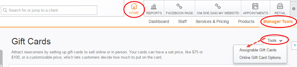 Create and sell gift cards used as a donation