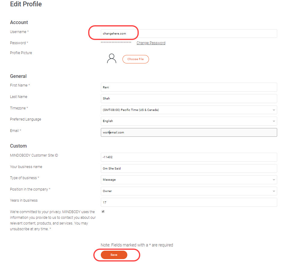 Logging into the Mindbody Learning Center