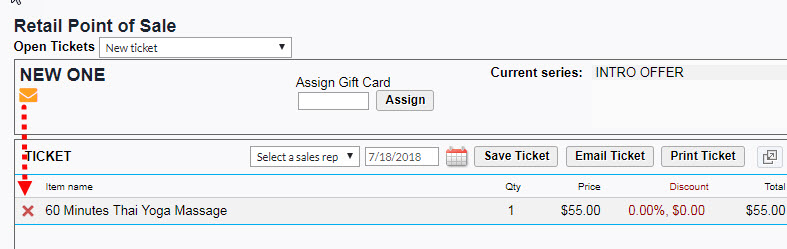 Managing open retail tickets