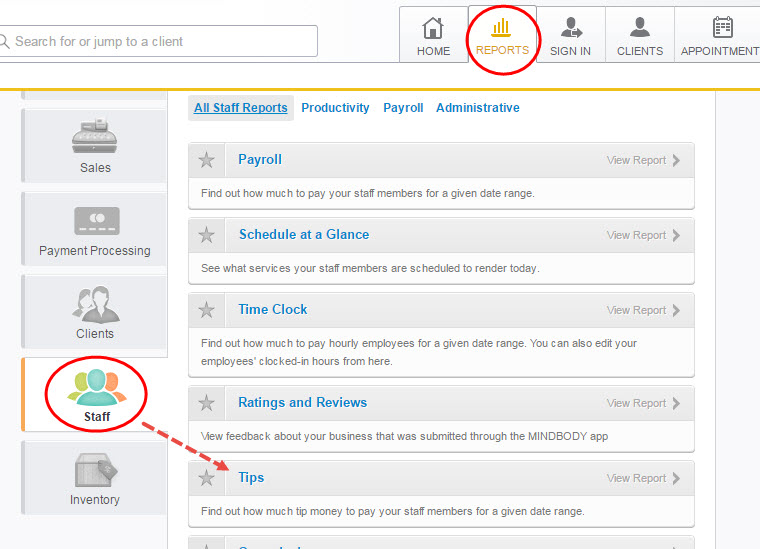 How do I reassign a Tip from one staff member to another?