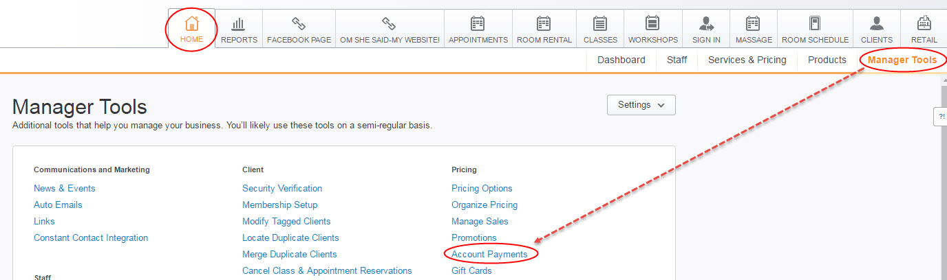 How do I remove a client's positive account balance?