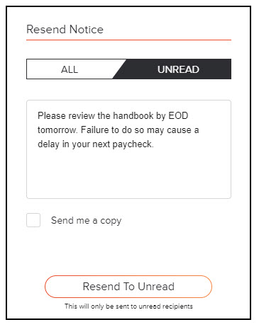 How to resend messages from the Notice Board screen (FitMetrix)