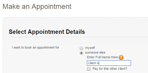 How are appointments reserved for someone else, and how can I check out ...