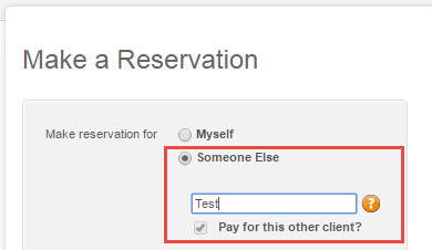 Can a client make an enrollment reservation for another client ...
