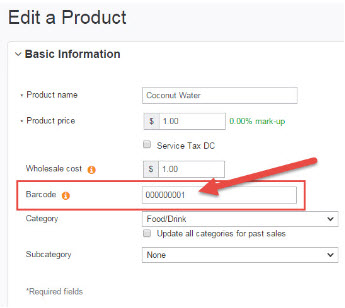 Can I search for a product by its barcode ID?