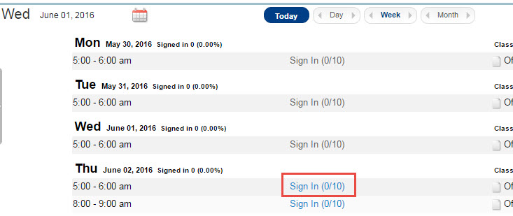 How to sign a client up for a class