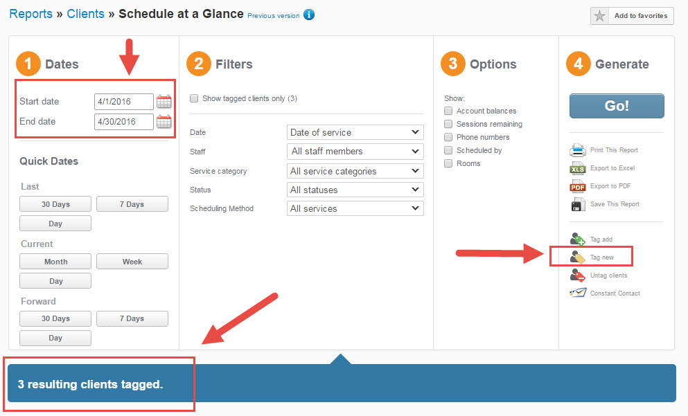 How many unique clients had visits in the last month?