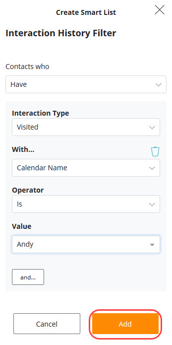 Smart list: Clients who have visited specific staff members (Marketing ...