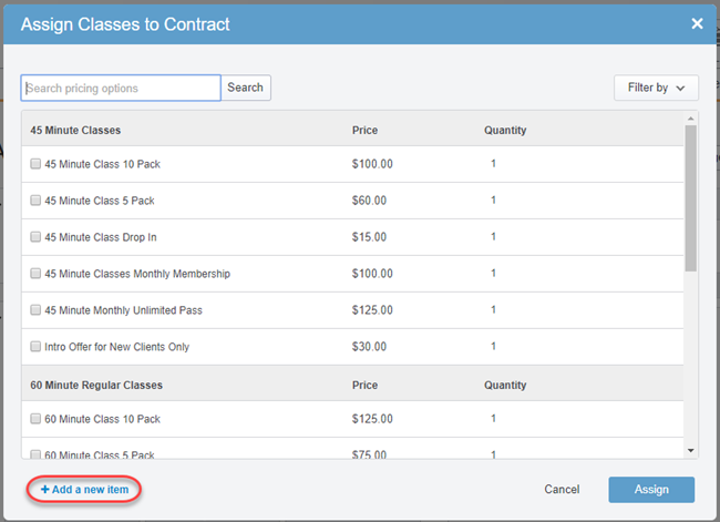 How to create an annual or paid in full contract