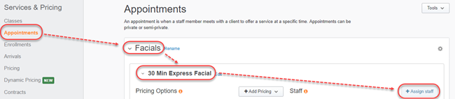 How to change the default lengths of appointments