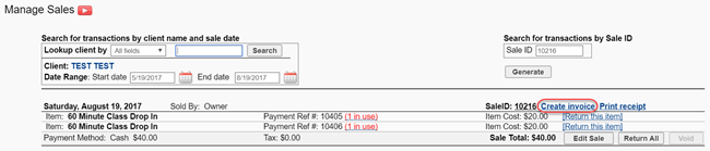 How can I view and print an insurance invoice for clients with ...