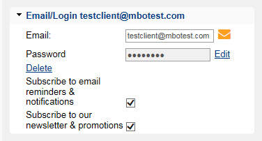 Client Profile screen - Overview