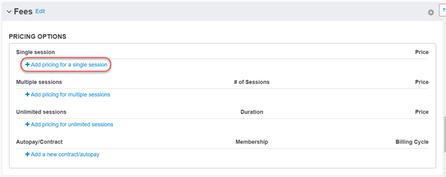 How to create and charge a fee