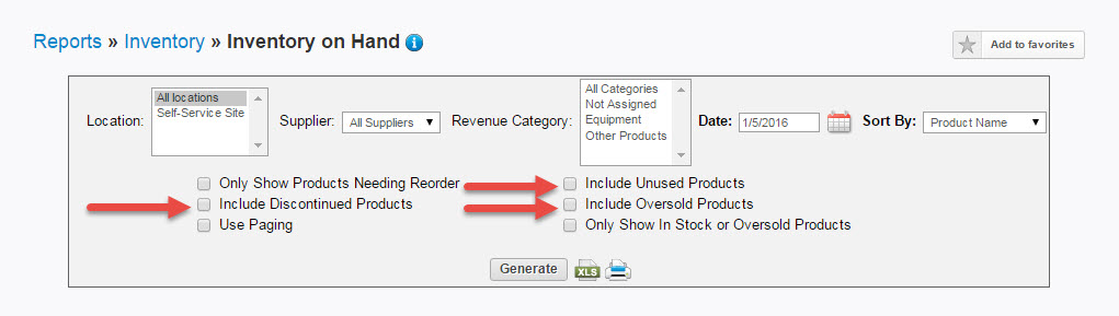 Can I view all my products in the Inventory on Hand Report, not just ...
