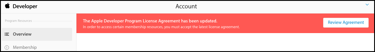 Accepting updates to the Apple Developer Program License Agreement - Booker