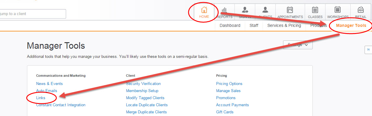 Links: Creating links to your site
