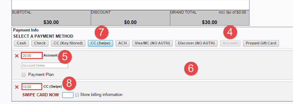 How to split a payment with two or more credit cards