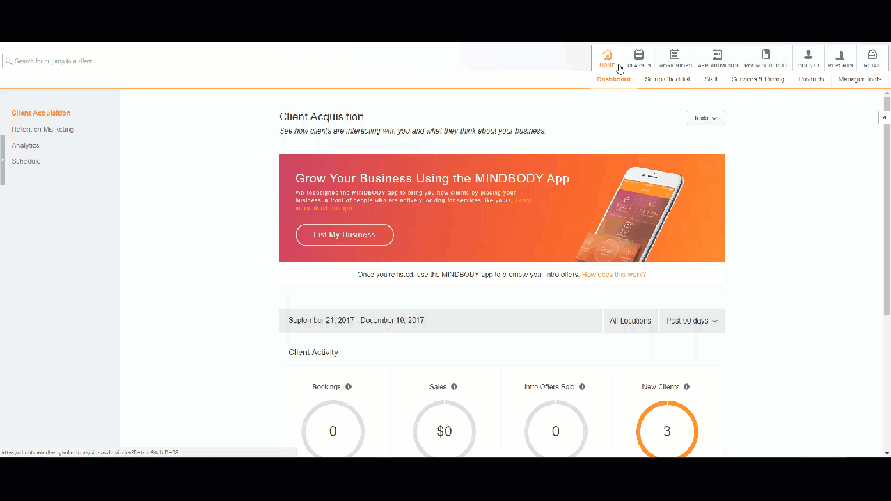 How do I create new products from the Manage Products screen?