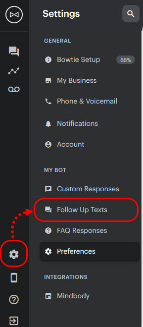 How to set up and manage follow up texts (Messenger[ai])