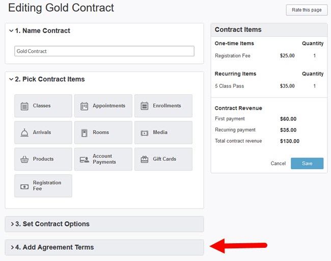 Adding agreement terms to your contracts