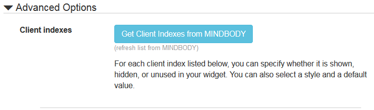 How to change the order of client indexes in widgets (branded web widgets)