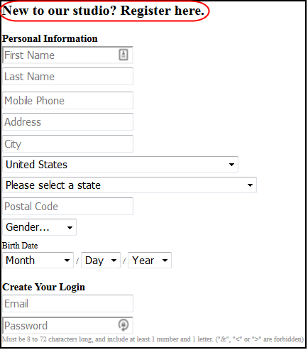 How to change the Registration widget Header Text (branded web widgets)