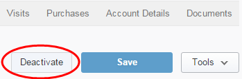 How do I delete (deactivate) a client?