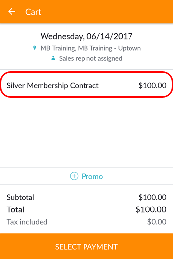 How to prorate contracts (Mindbody Business app, Android)
