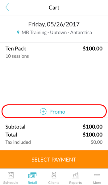 Discounts and promotions (Business app, iOS)