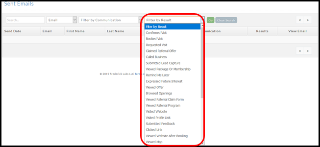 Email History report (Marketing Suite)