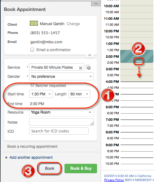 Appointments: Scheduling appointments