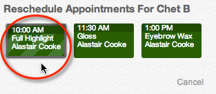 Appointments: Scheduling appointments