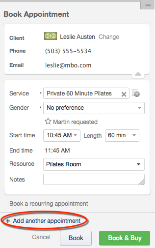 Appointments: Scheduling appointments